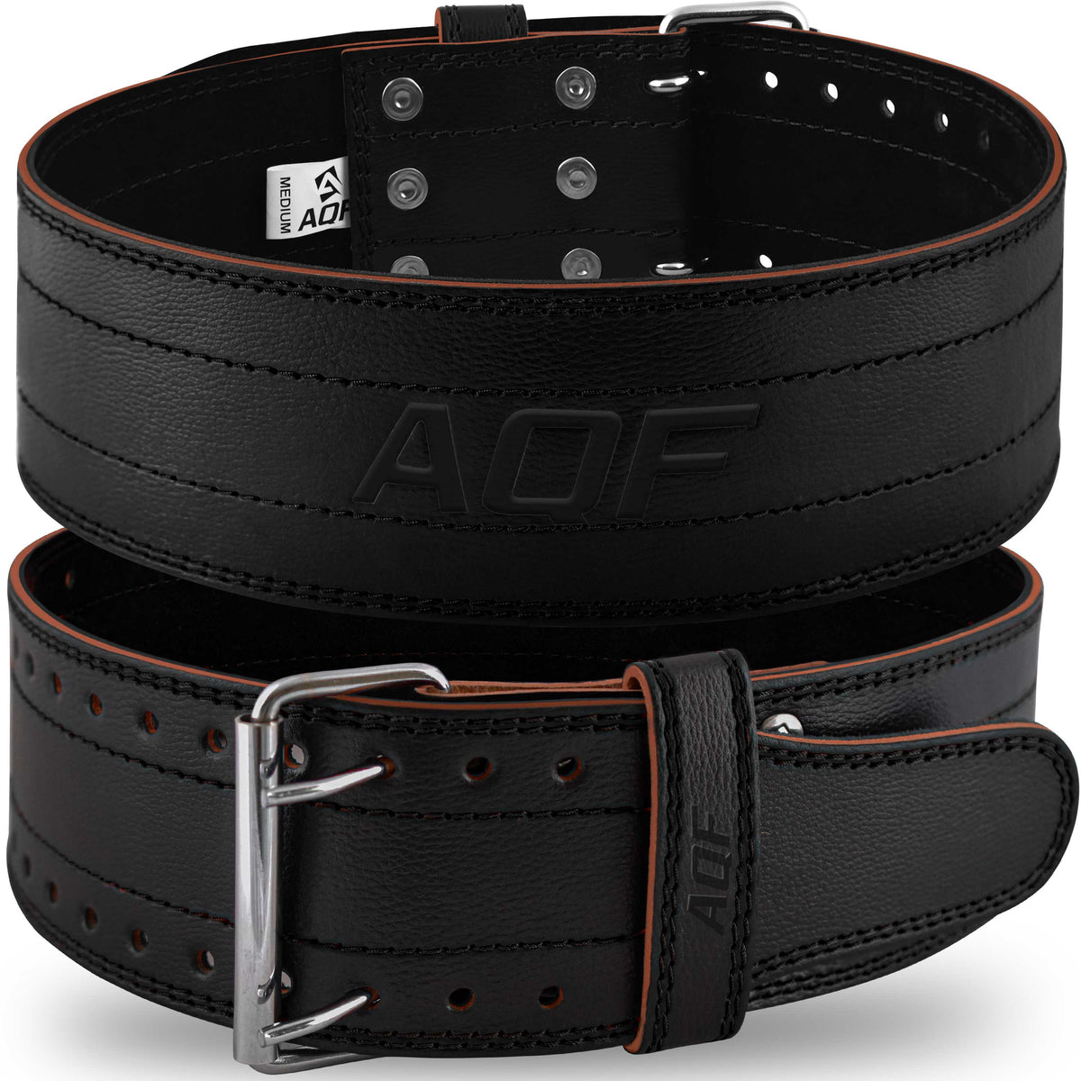 AQF 6mm Powerlifting Leather Gym Belt – AQF Sports