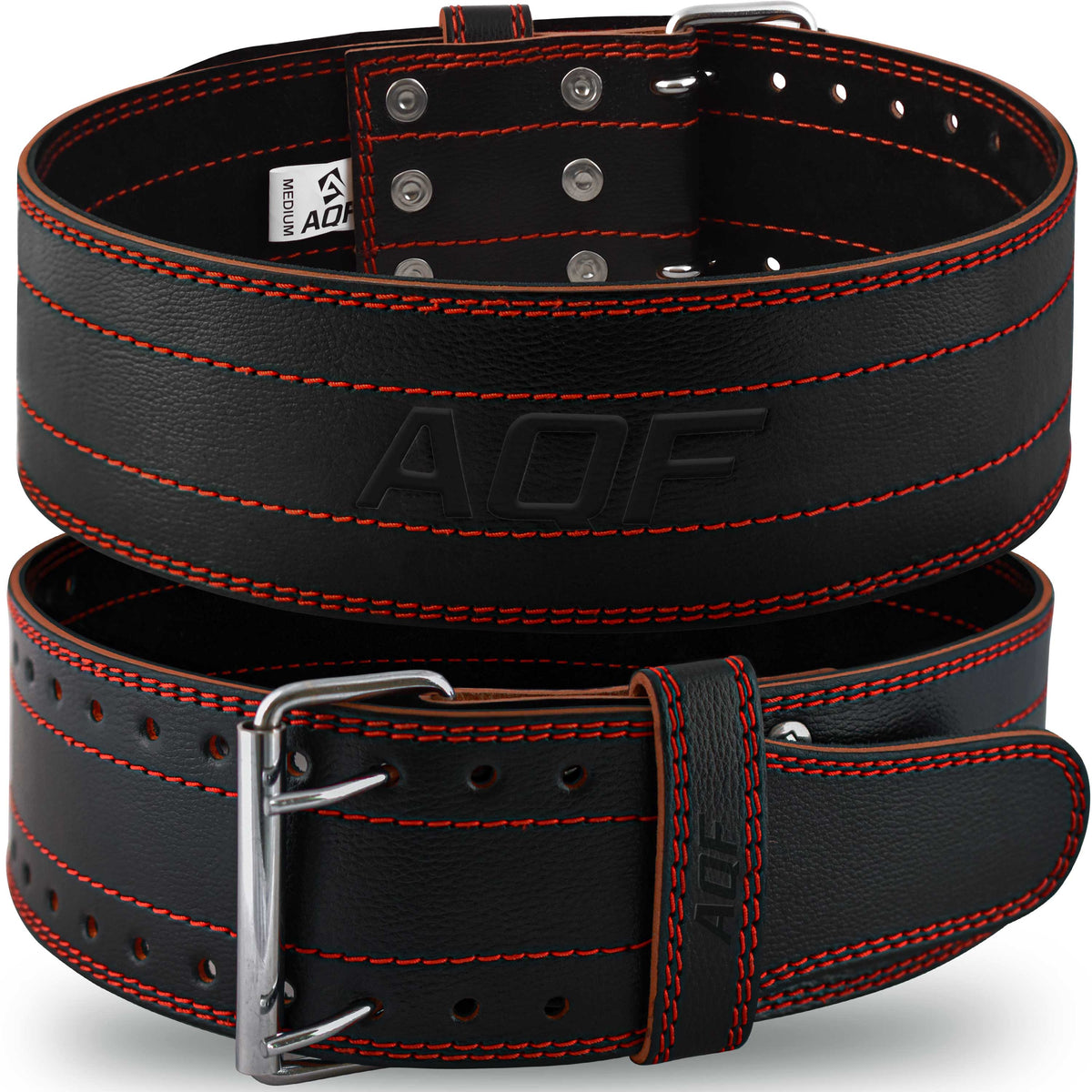 AQF 6mm Powerlifting Leather Gym Belt – AQF Sports