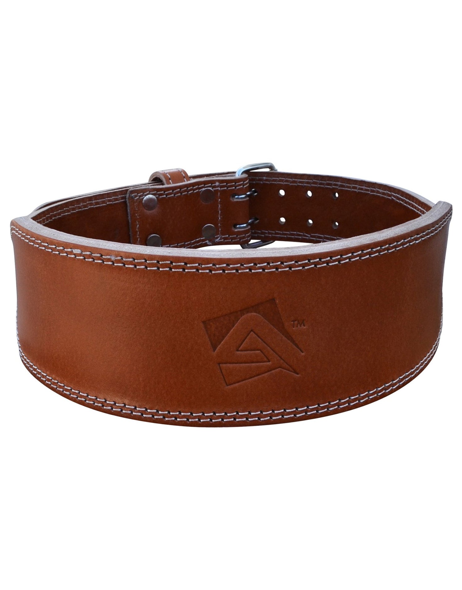 Buy 4'' Brown Leather Weightlifting Belt - AQF Sports
