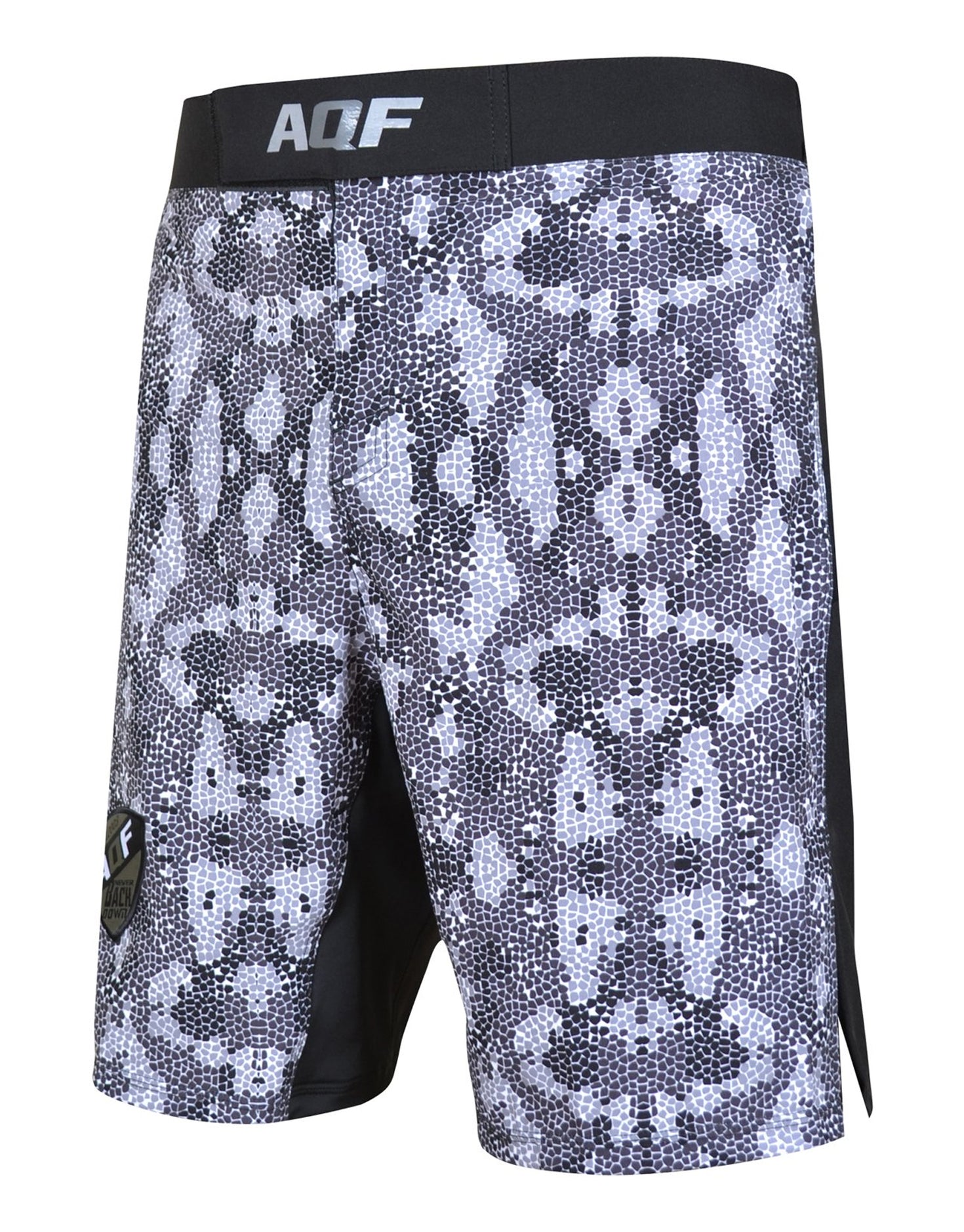 Buy MMA Fight Shorts In Grey Camouflage | AQF Sports