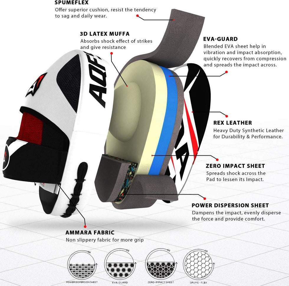 AQF Boxing Focus Pads F02 - Lightweight and Durable – AQF Sports
